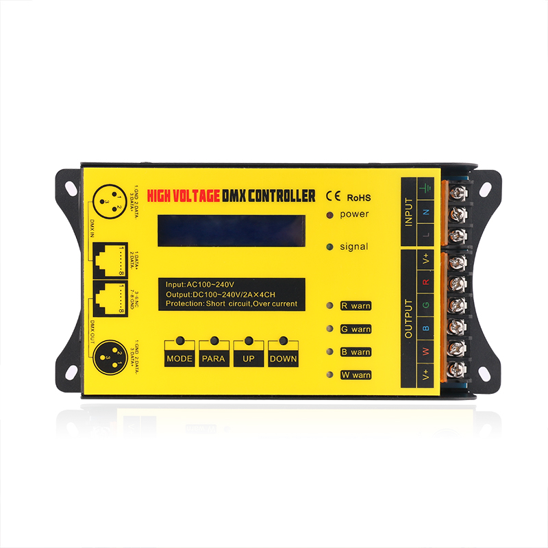 DMX300C DC100V~240V High Voltage LCD Display DMX Controller - PHANTOS